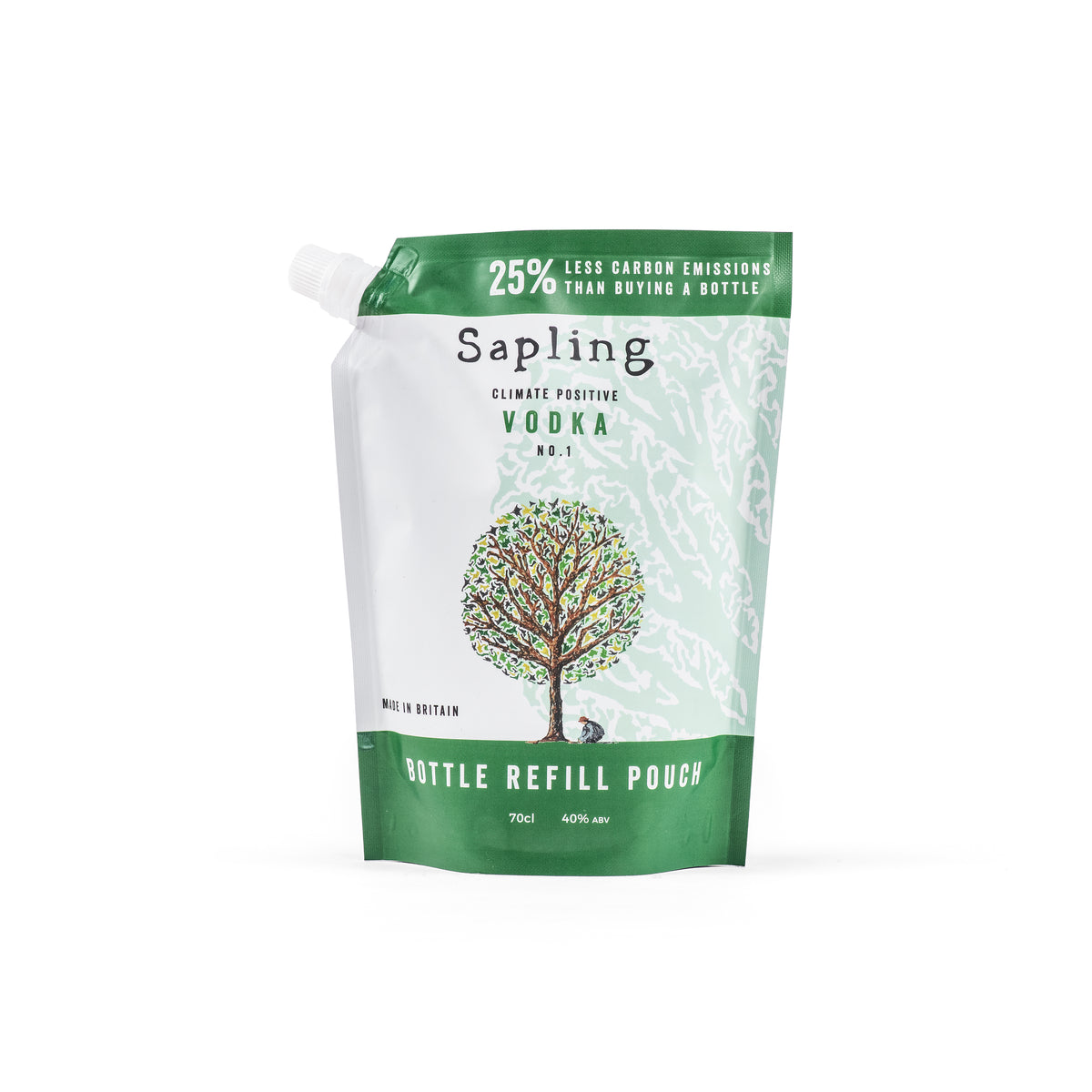 Sapling Climate Positive Vodka REFILL 70cl – Sapling Spirits
