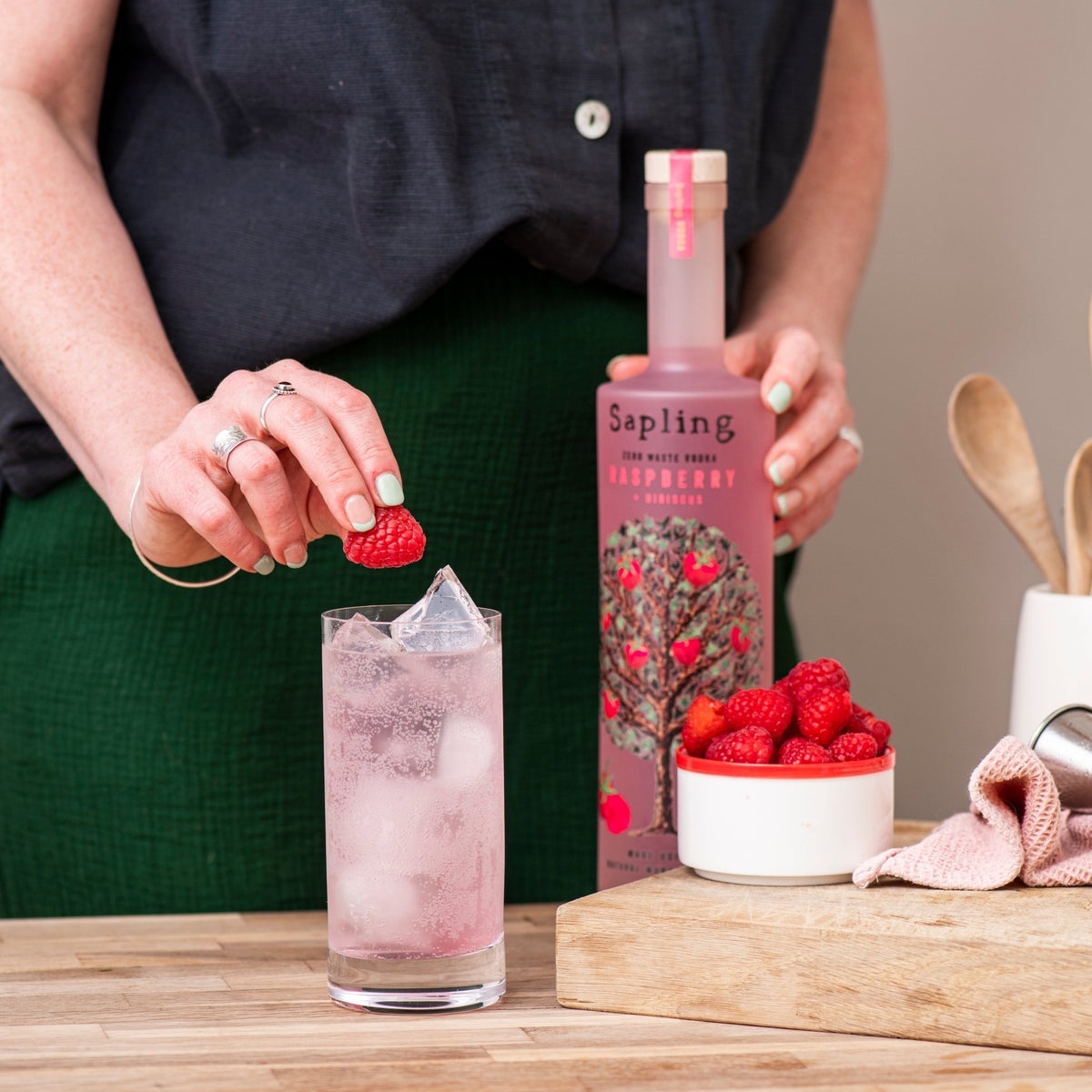 Sapling Raspberry + Hibiscus Vodka 70cl